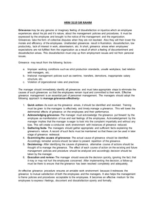 Hrm 3119 sir rahim | PDF