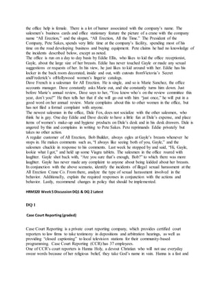 Hrm 320 ( employment law ) entire course | DOCX | Careers