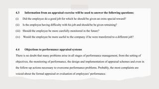HRM333--1Chapter 4 Performance Appraisal | PDF