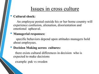 cross cultural issues | PPTX