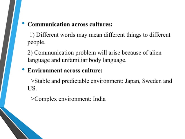 cross cultural issues | PPT