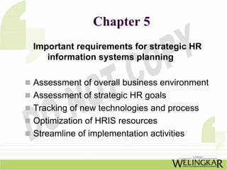 Human Resource Information System (HRIS) – Implementation and Control | PDF