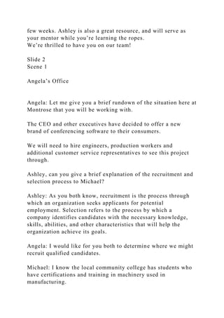 HRM500 Week 1 Scenario Script HRM and its impact on organizationa.docx ...