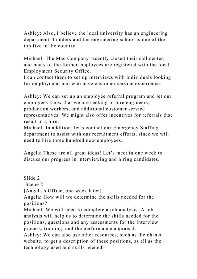 HRM500 Week 1 Scenario Script HRM and its impact on organizationa.docx ...