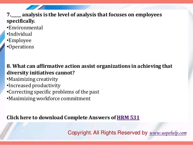 HRM 531 Final Exam Latest Online HomeWork Help
