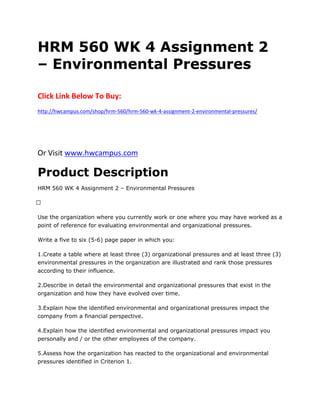 Hrm 560 week 10 assignment 4 change management plan | PDF