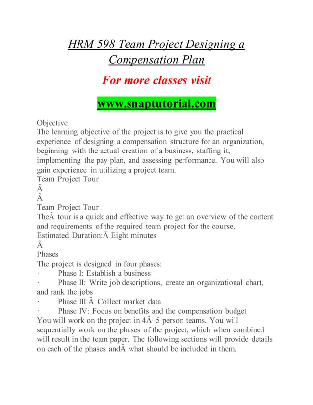 Hrm 598 Success Begins / snaptutorial.com