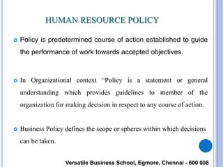 Human Resource Management Full Notes | PPTX