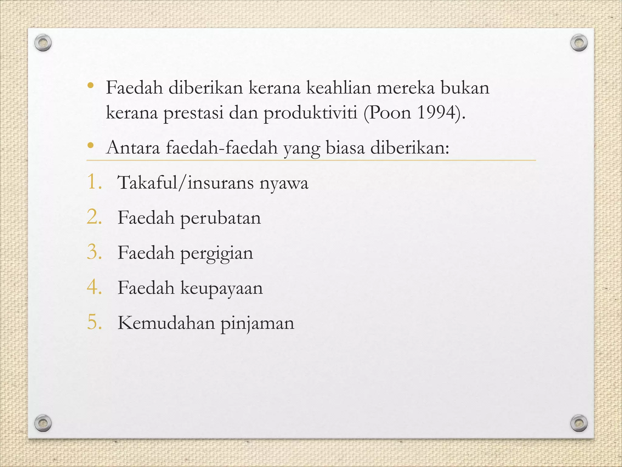 HRM 6 Pengurusan Sumber Manusia: Ganjaran dan Faedah | PDF