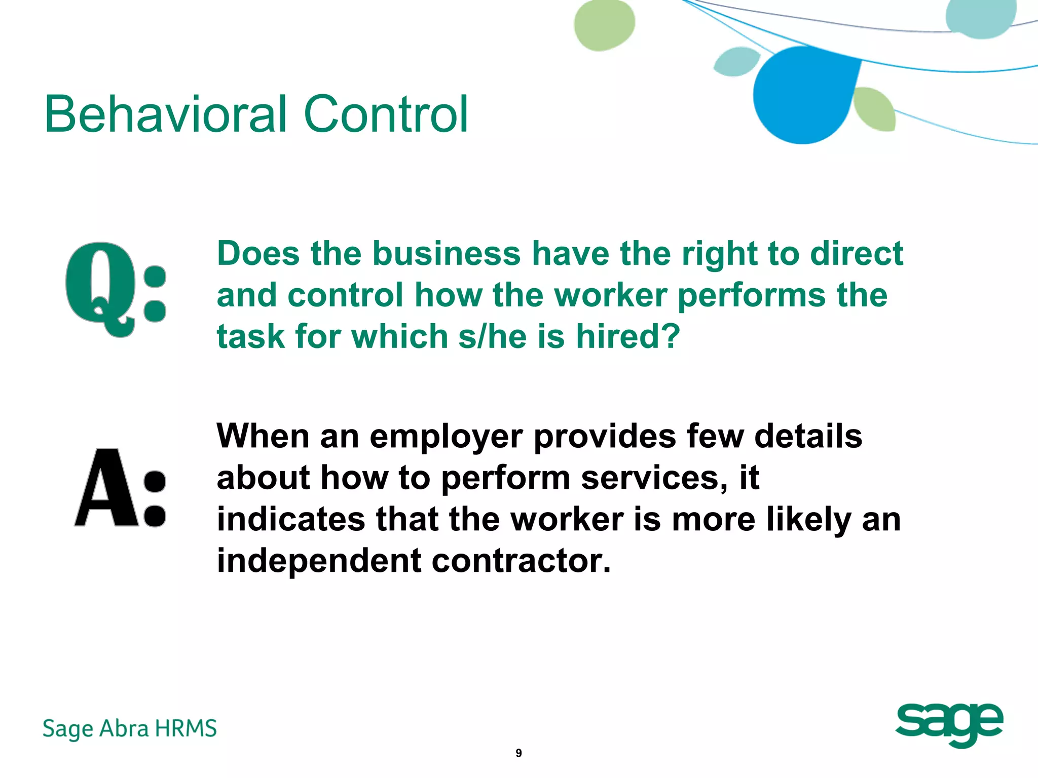 HR Managers Guide to Proper Worker Classification | PDF