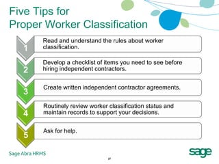 HR Managers Guide to Proper Worker Classification | PDF