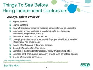 HR Managers Guide to Proper Worker Classification | PDF