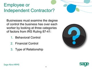HR Managers Guide to Proper Worker Classification | PDF