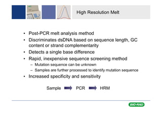 Introduction to High Resolution Melt Analysis | PDF