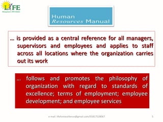Human Resources (HR) Manual | PPT