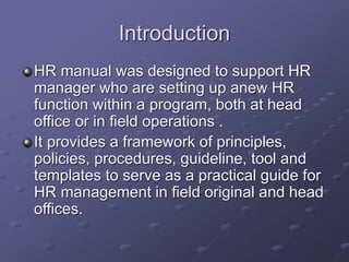 HR manual | PPT