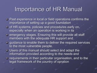 HR manual | PPT