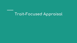 Human Resource Management: Types of Appraisals | PPT