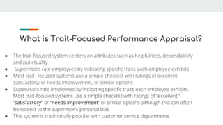 Human Resource Management: Types of Appraisals | PPT