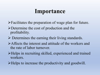 Basic system of wages | PPTX