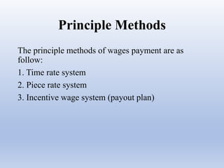 Basic system of wages | PPTX