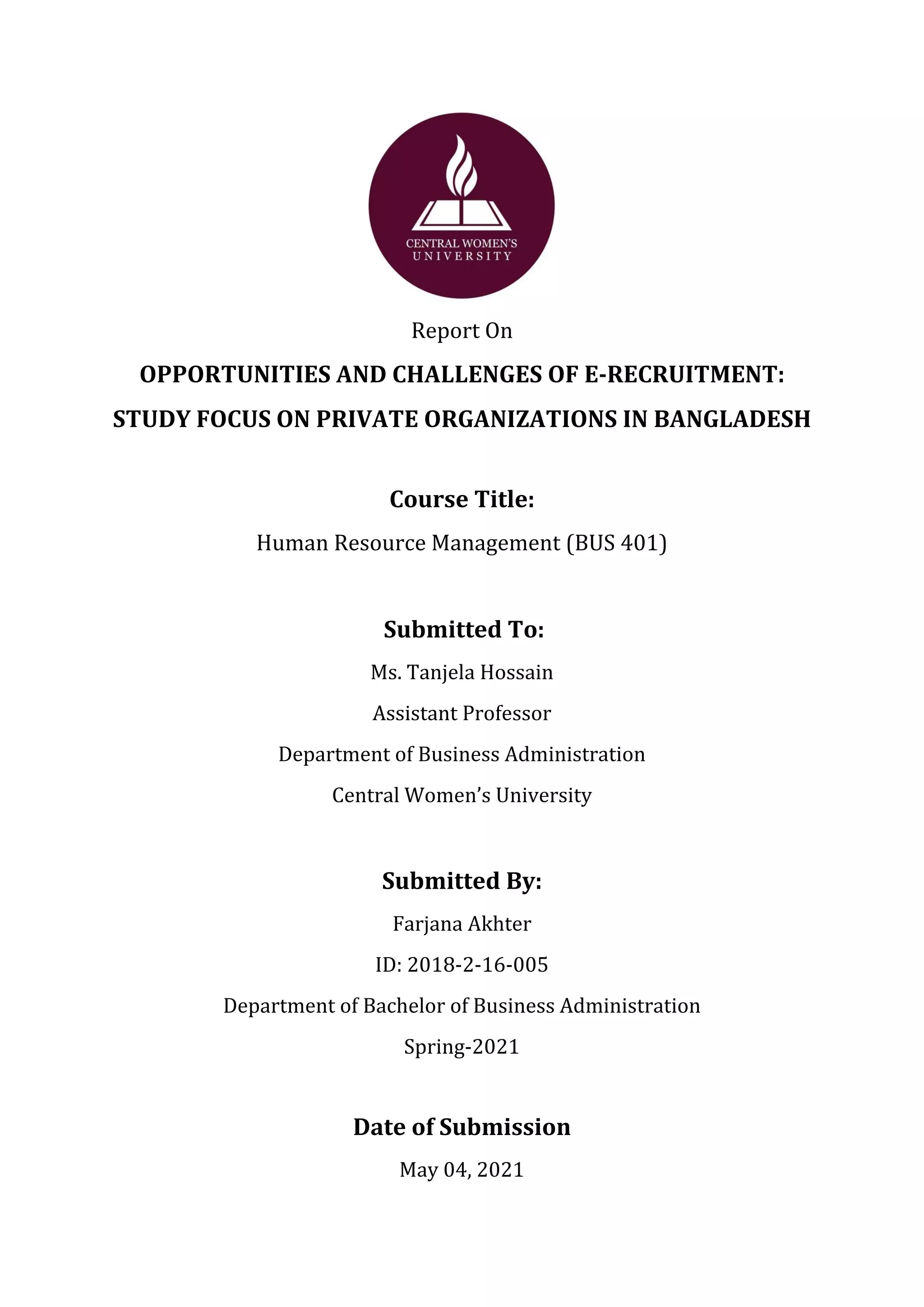 Human Resource Management Assignment & Presentation | PDF