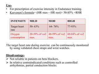 SUBJECTIVE AND OBJECTIVE MEASURE OF EXERCISE TESTING | PPTX