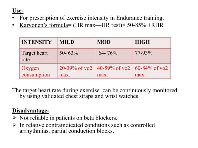 SUBJECTIVE AND OBJECTIVE MEASURE OF EXERCISE TESTING | PPTX
