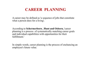 Career Planning Process In Hrm