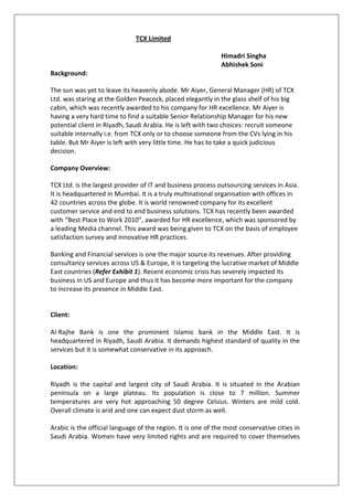 Hrm case study | PDF