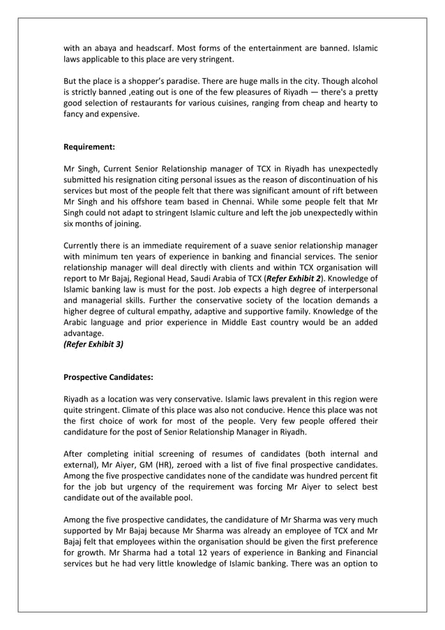 Hrm case study | PDF