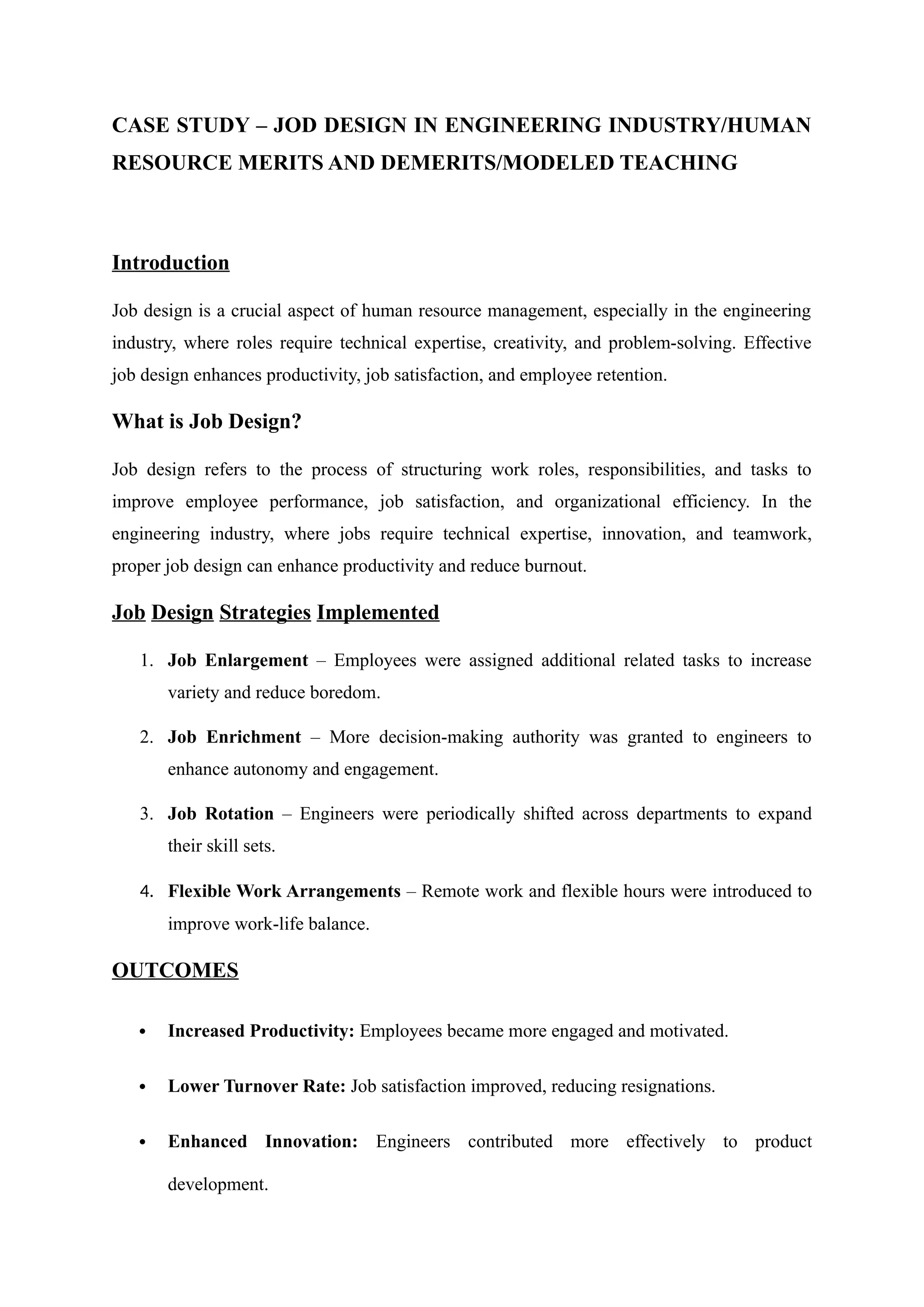 HRM CASE STUDY DOCUMENT QUESTION AND ANSWERS | PDF