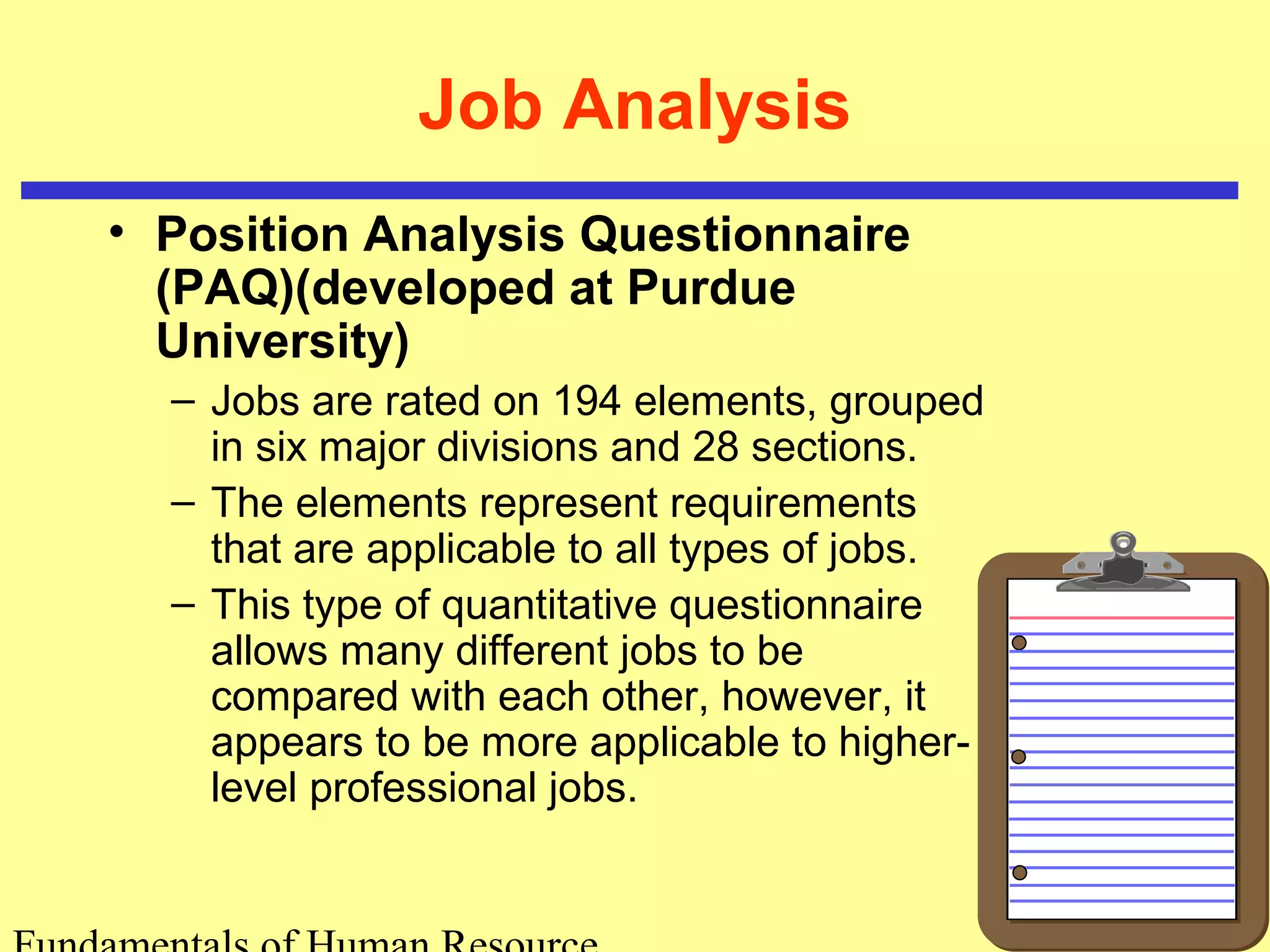 Human Resource Planning and Job Analysis | PPT