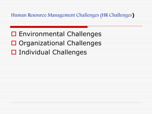 Hrm challenges | PPT