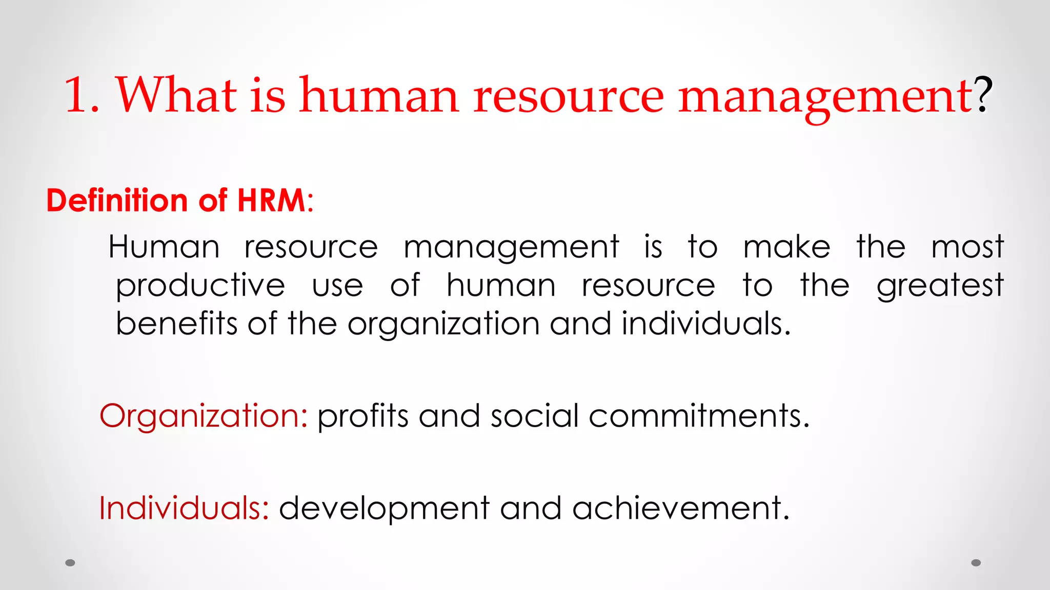 Hrm chapter 1 | PPTX