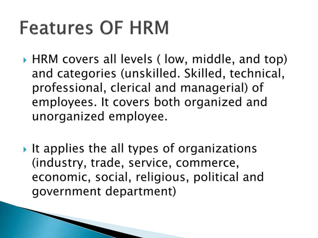 Introduction to hrm | PPT