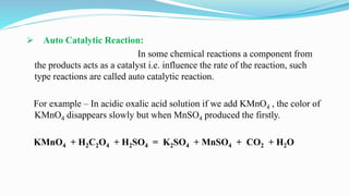 Catalytic Reaction | PPTX