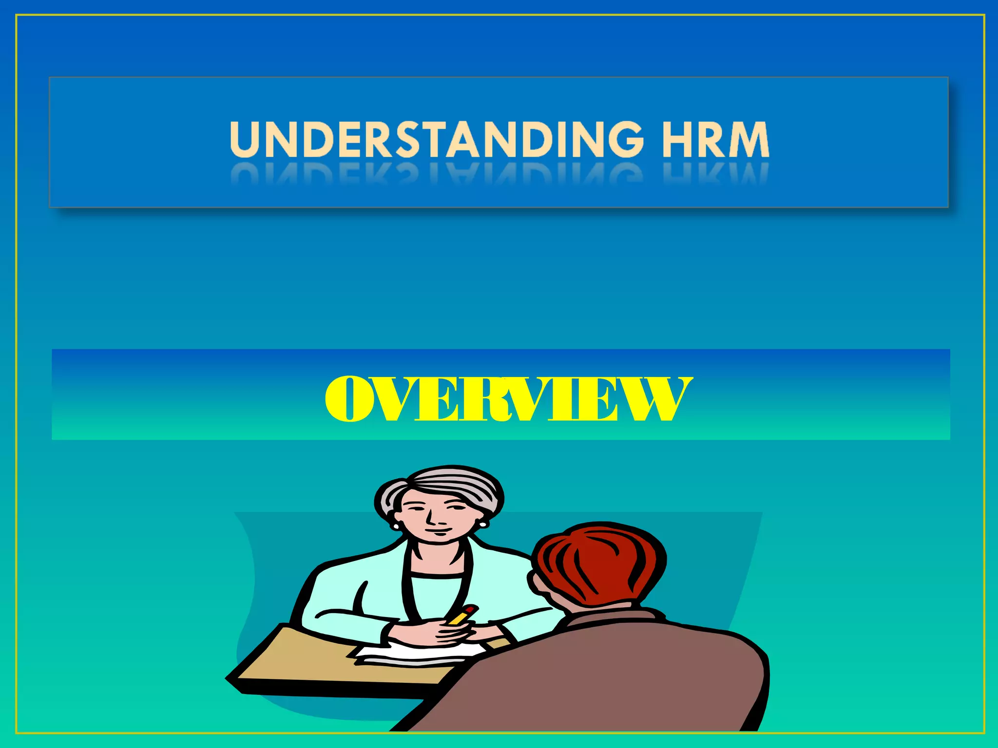 HRM Introduction | PPT