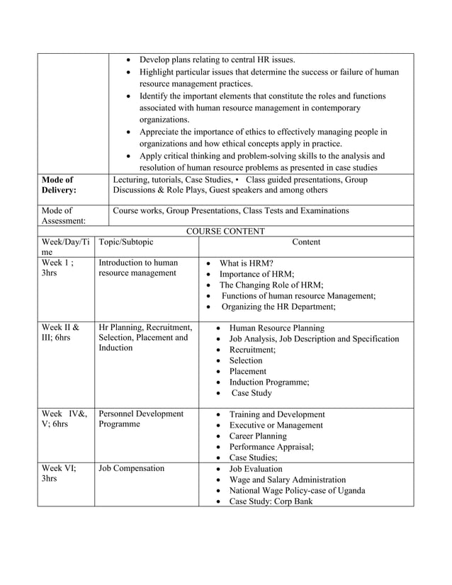 HRM Course OutLine 2024.docx