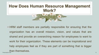 HRM and Organizational Effectiveness | PPTX