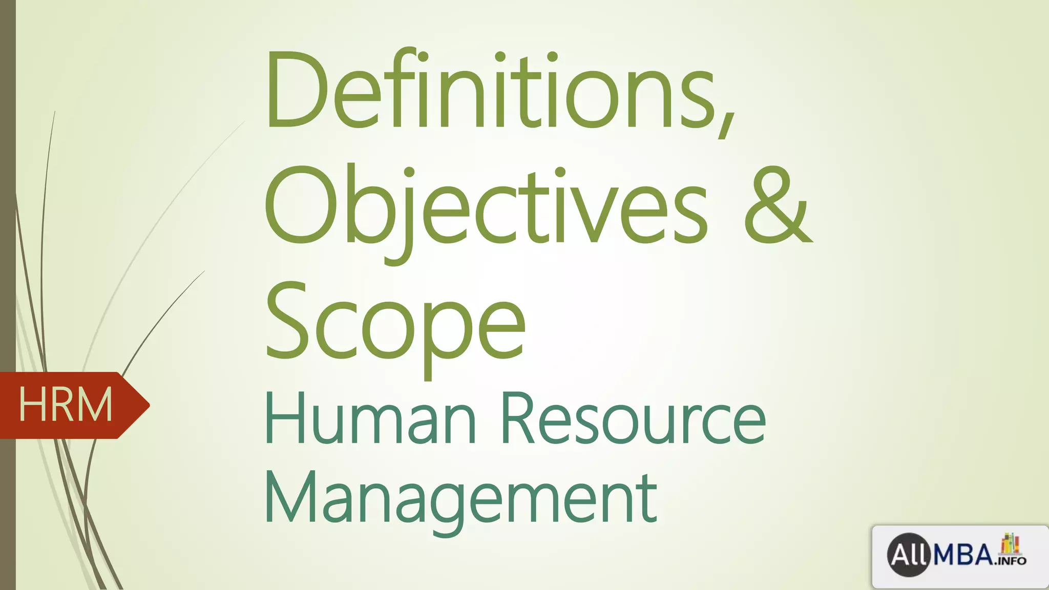 Human Resource Management | PPTX