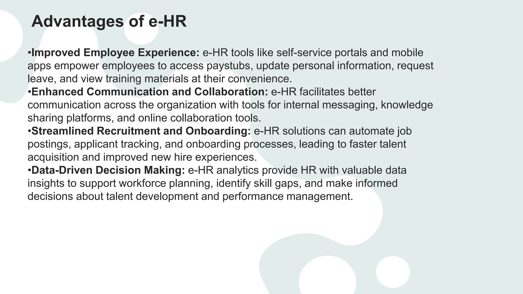 human resource managment differnce between E-HR and HRIS | PPTX