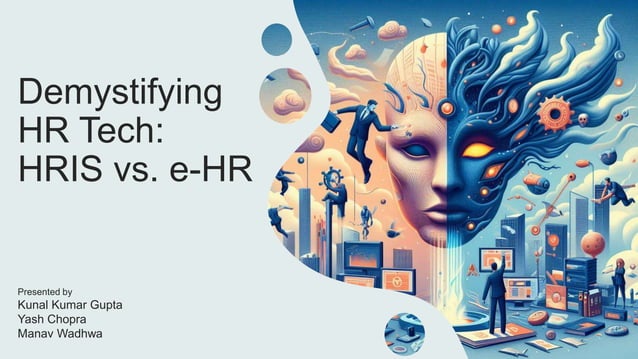 human resource managment differnce between E-HR and HRIS | PPTX