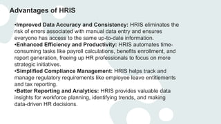 human resource managment differnce between E-HR and HRIS | PPTX