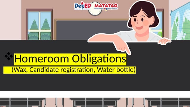 HOMEROOM MEETING AND RECOGNATION CLASSROOM BASED | PPT