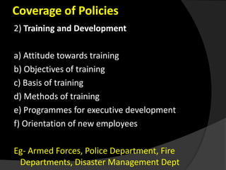 HRM Personnel Policies | PPTX