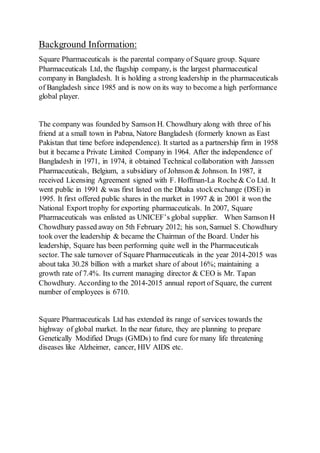 Assignment on HRM activities of square pharma. ltd. | DOCX