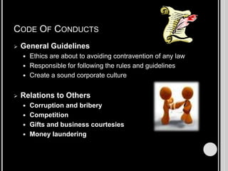 Hr code of conduct (Safety book for employee) | PPTX