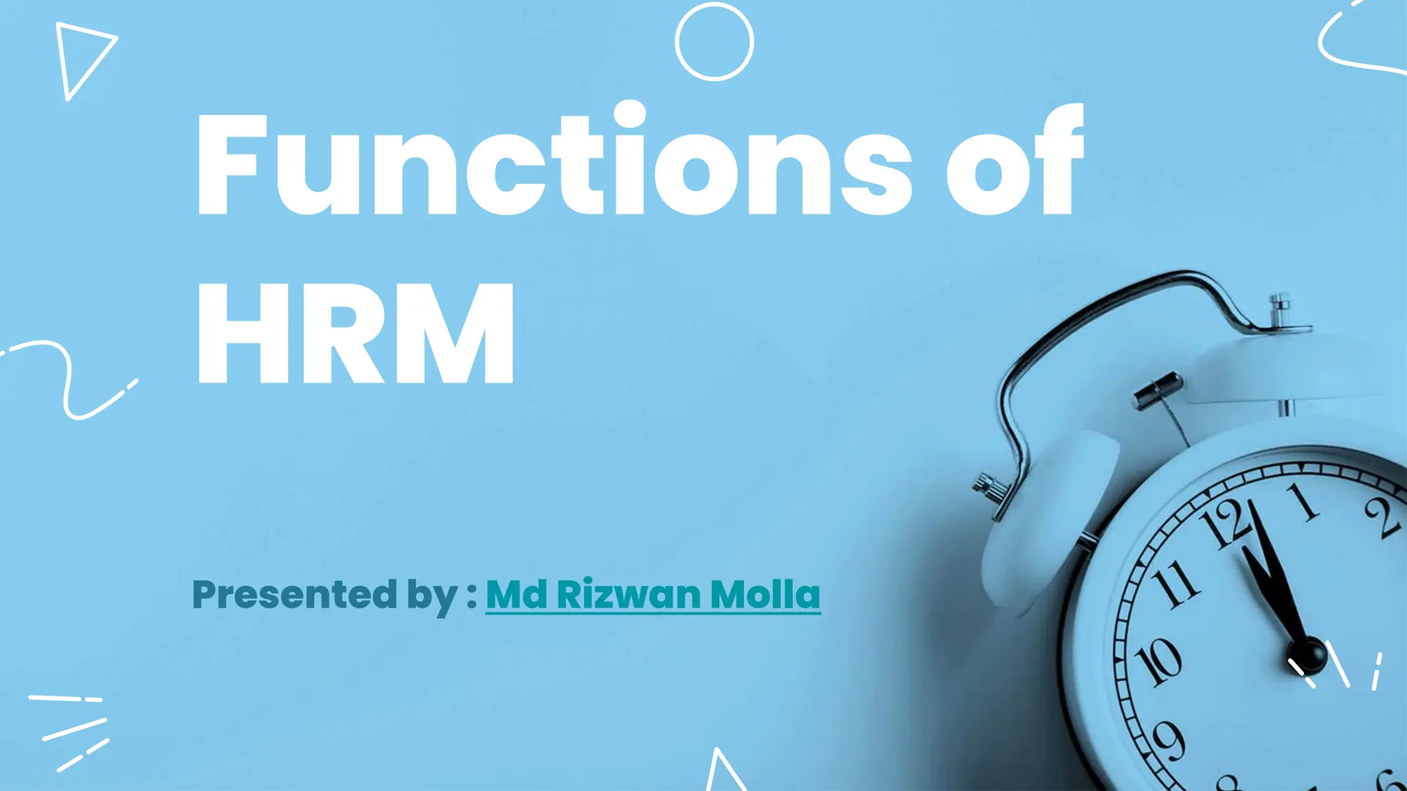 Functions of Human Resource Management (HRM) (by Md Rizwan Molla) | PDF