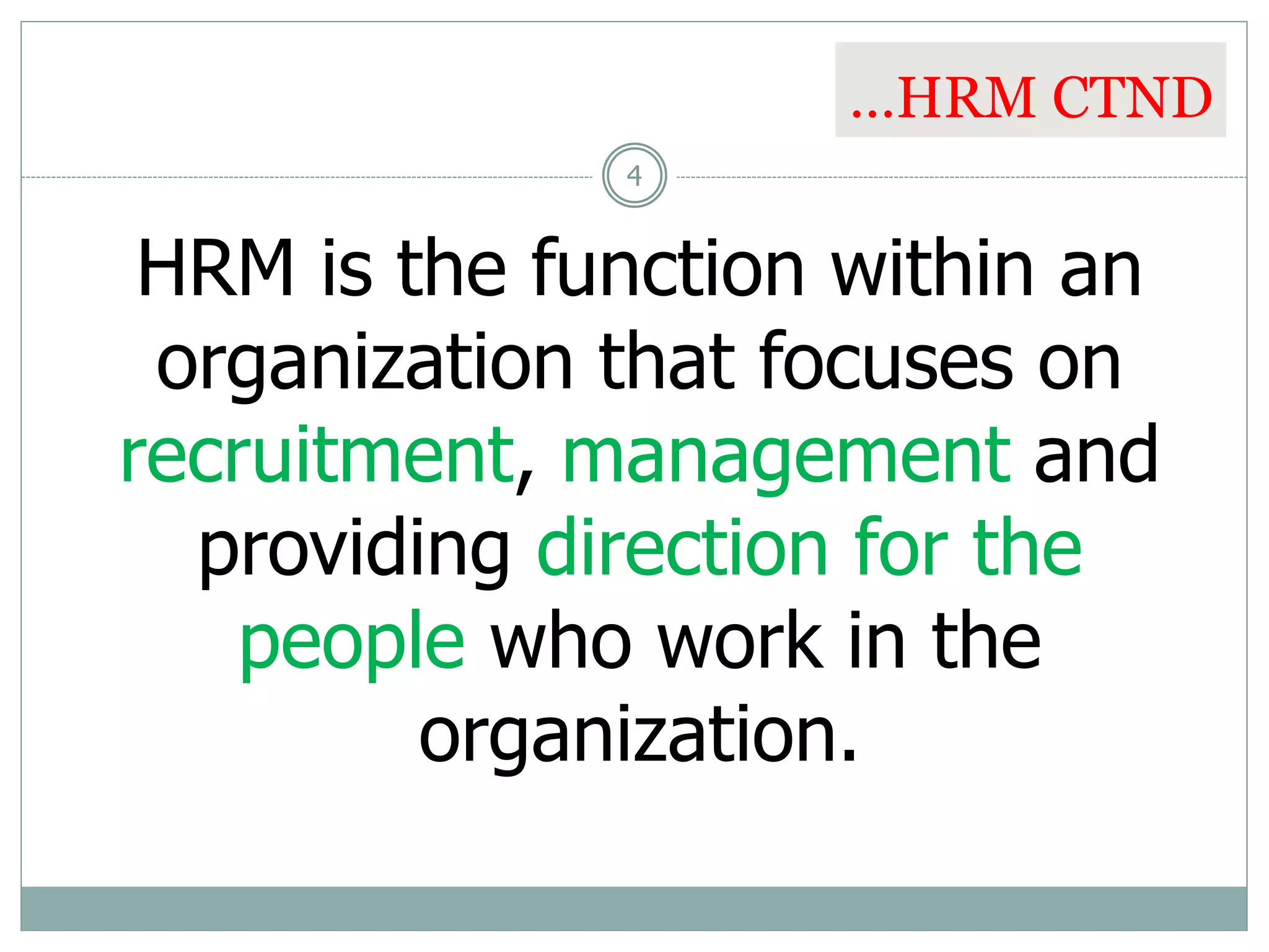 HRM FOR SLIDESHARE .ppt | Human Resources | Business